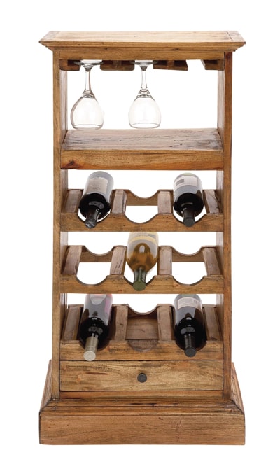 Wooden Wine Rack Cabinet - Globe Imports