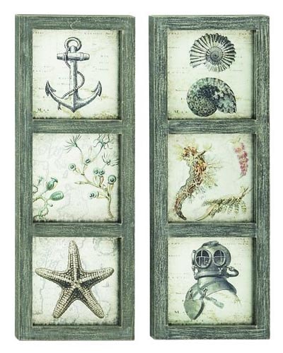 Assorted Nautical Coastal Wall Decor - Globe Imports