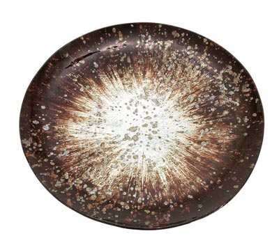 Brown Glass Charger Plate - Globe Imports