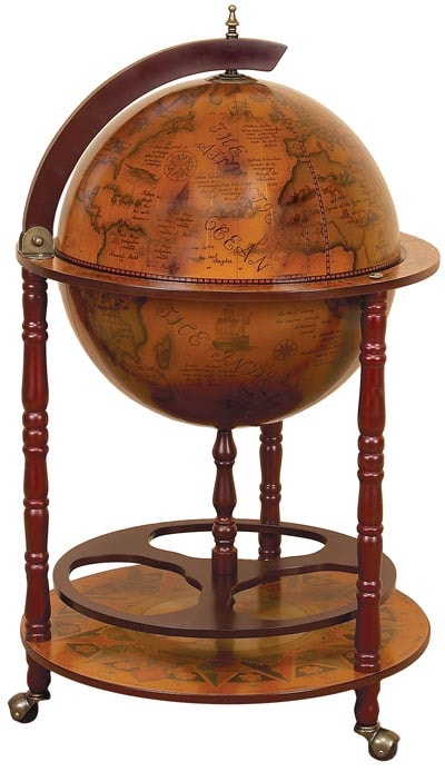 Old World Globe Bar - Globe Imports