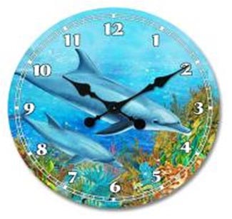 Dolphins Wall Clock - Globe Imports