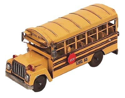 Metal School Bus - Globe Imports