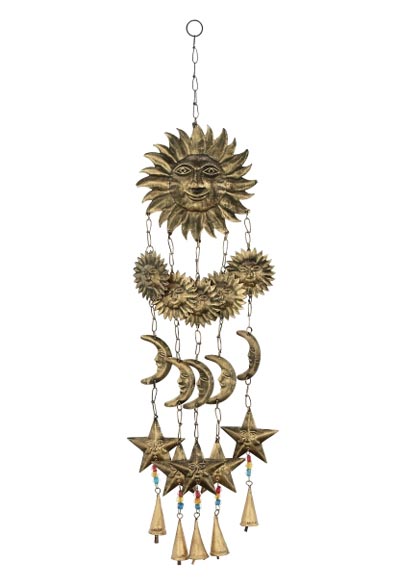 Celestial Metal Wind Chime - Globe Imports
