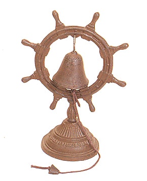 Cast Iron Nautical Dinner Bell - Globe Imports
