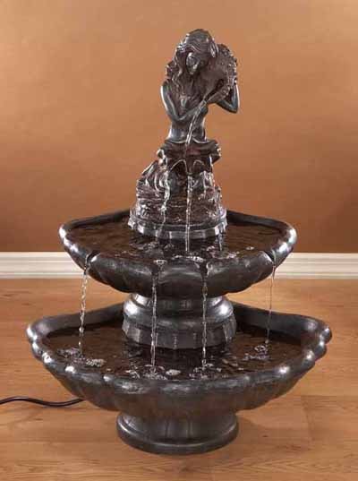 Polyresin Shell Fountain - Globe Imports