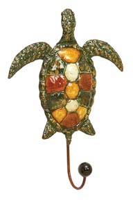 Metal Wall Turtle Hook - Globe Imports