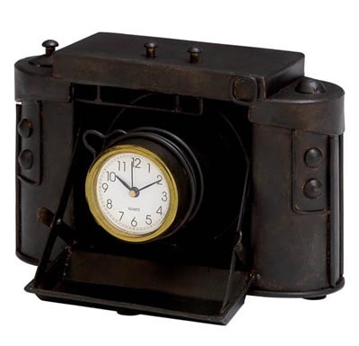 Vintage Camera Clock - Globe Imports