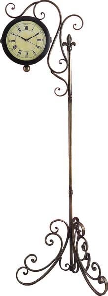 Two-Faced Standing Clock - Globe Imports