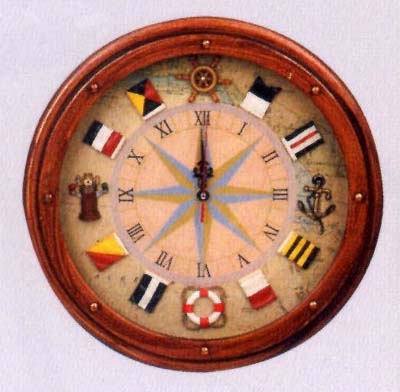 Signal Flag Clock - Globe Imports