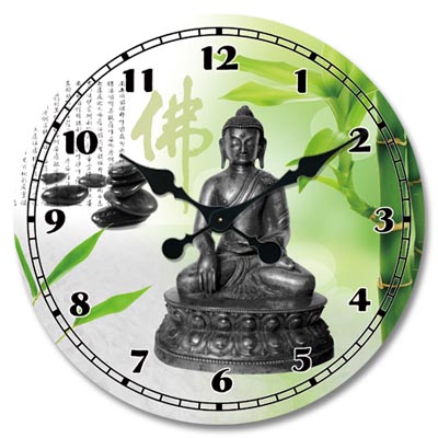 Oriental Buddha Wall Clock - Globe Imports