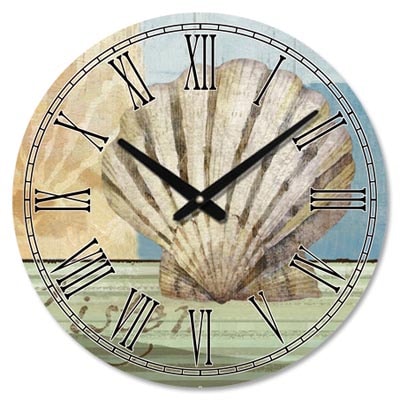 Seashell Wall Clock - Globe Imports