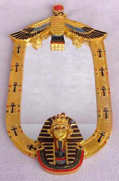 Polyresin Egyptian Wall Mirror - Globe Imports