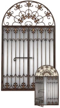 Metal Wall Mirror Gate - Globe Imports