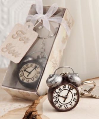 Antique Clock Key Ring - Globe Imports