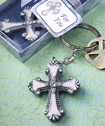 Religious Cross Key Ring - Globe Imports