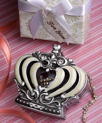 Crown Shaped Trinket Box - Globe Imports