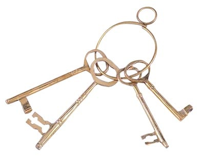 Brass Keys on Ring - Globe Imports