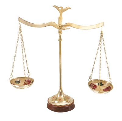 Decorative Brass Scale - Globe Imports