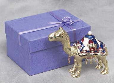 Enameled Camel Box - Globe Imports