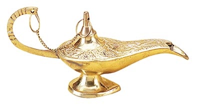 Brass Aladdin's Lamp - Globe Imports