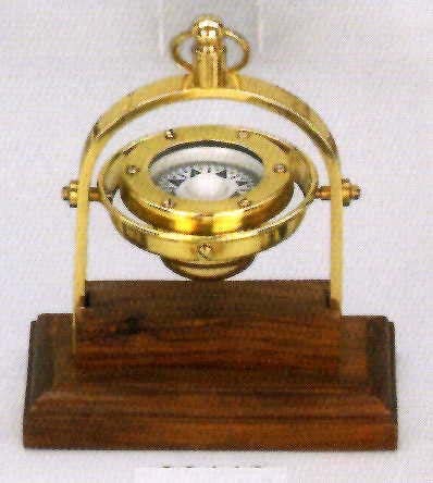 Gimbeled Compass on Stand - Globe Imports