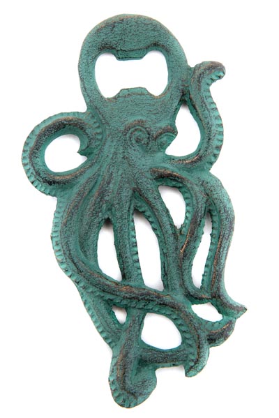 Verdigris Octopus Bottle Opener - Globe Imports