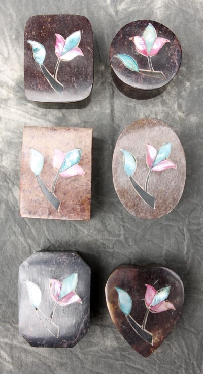 Inlaid Stone Box - Globe Imports