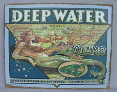 Vintage Metal Sign, Mermaid - Globe Imports