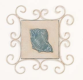 Metal Seashell Wall Decoration - Globe Imports