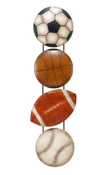 Sports Ball Wall Decor - Globe Imports