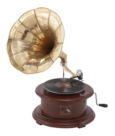 Antique Reproduction Gramophone - Globe Imports