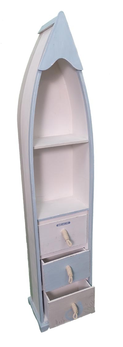 Wooden Boat Cabinet - Globe Imports
