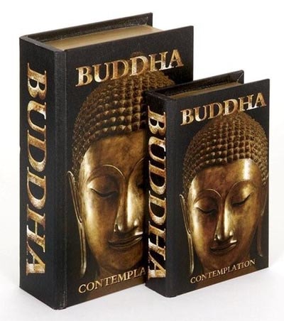 Buddha Book Boxes Set of 2 - Globe Imports