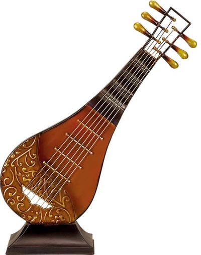 Decorative Mandolin on Stand - Globe Imports