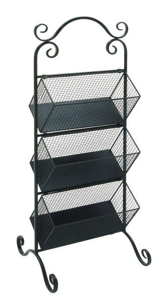 Three Tiered Basket Display Rack - Globe Imports