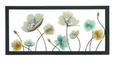 Floral Wall Panel with LED Lights - Globe Imports