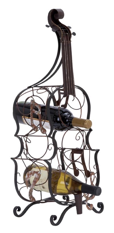 Metal Violin Wine Rack - Globe Imports