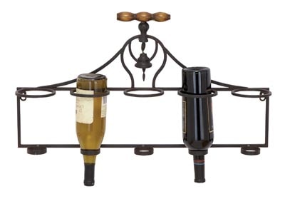 Corkscrew Wall Wine Rack - Globe Imports