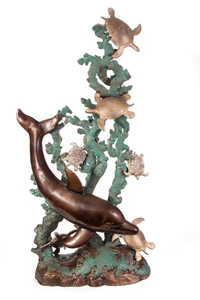 Metal Sea Life Sculpture - Globe Imports