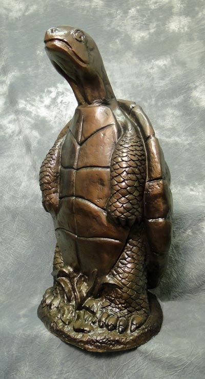Aluminum Standing Turtle - Globe Imports
