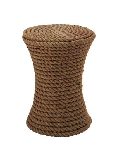 Nautical Rope Stool - Globe Imports