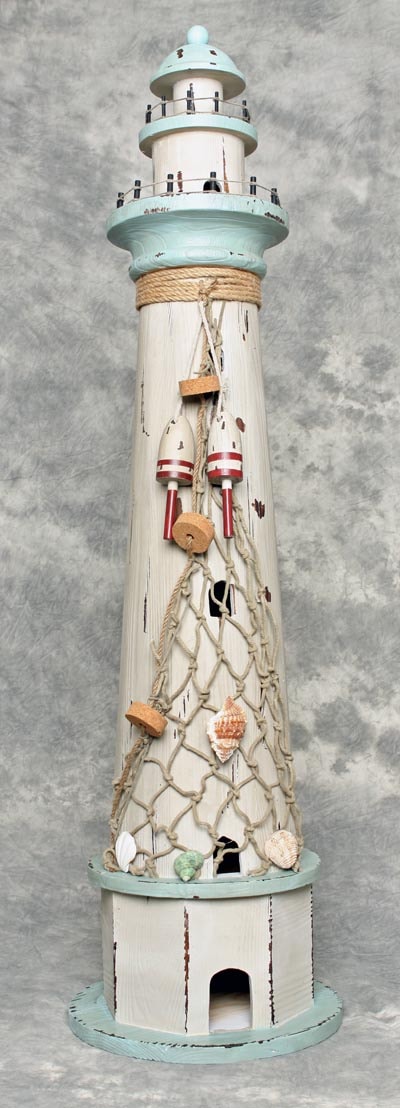 Wooden Decorative Lighthouse - Globe Imports