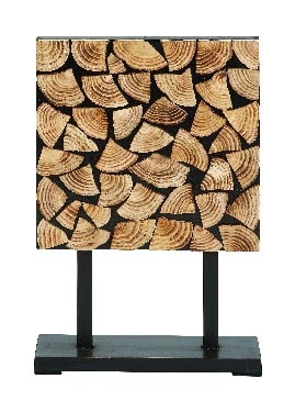 Square Wood Plaque on Stand - Globe Imports