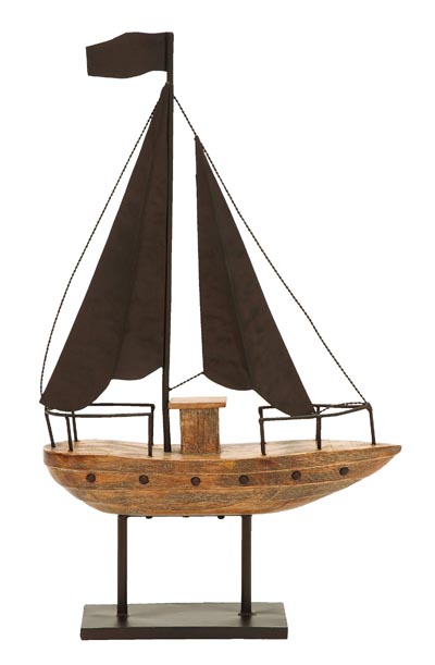 Rustic Model Sailboat - Globe Imports