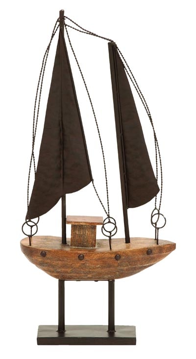Rustic Model Sailboat - Globe Imports