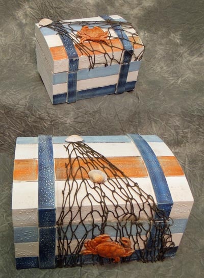 Set of 2 Nautical Boxes - Globe Imports