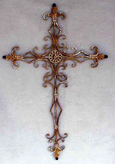 Metal Wall Cross - Globe Imports