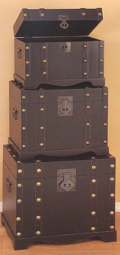 Set of 3 Chests - Globe Imports