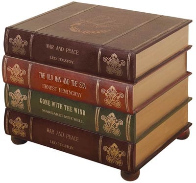 Book Look Storage Table - Globe Imports