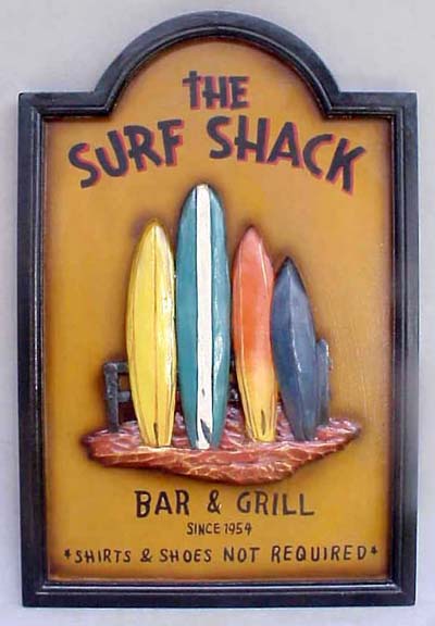 Sign, Surf Shack - Globe Imports